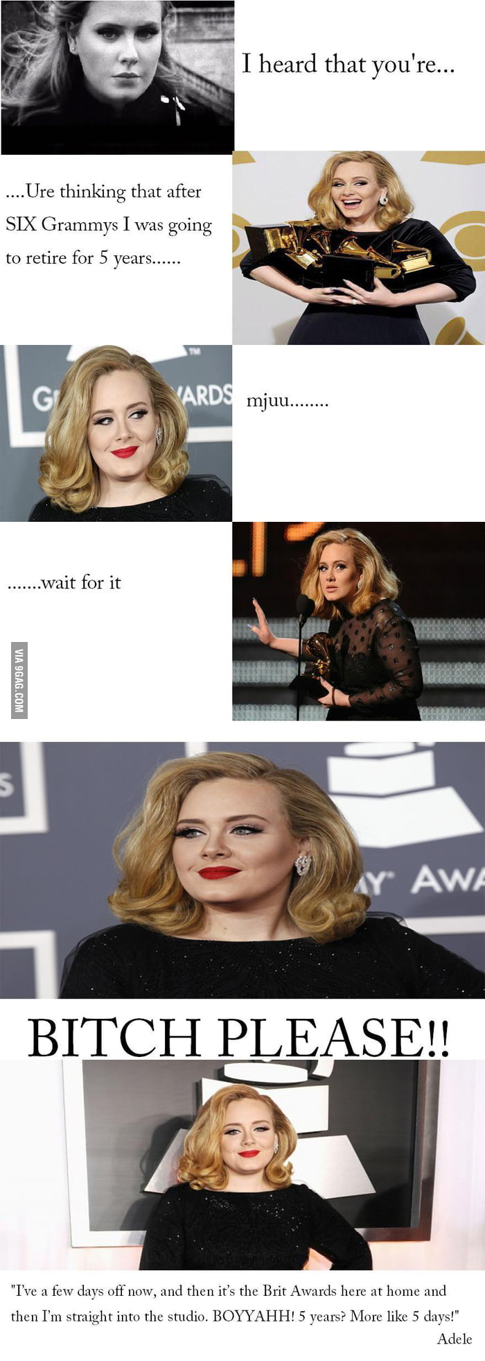ADELE RETIRING??? - 9GAG