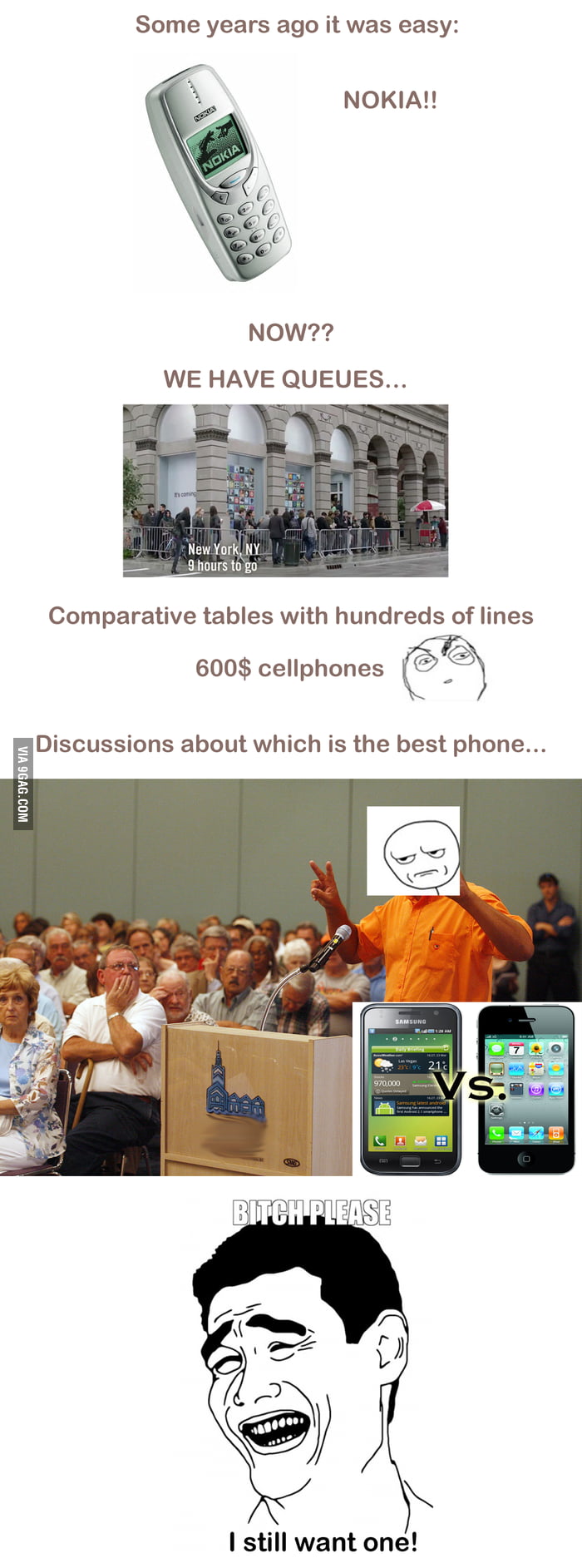 Cellphones evolution - 9GAG