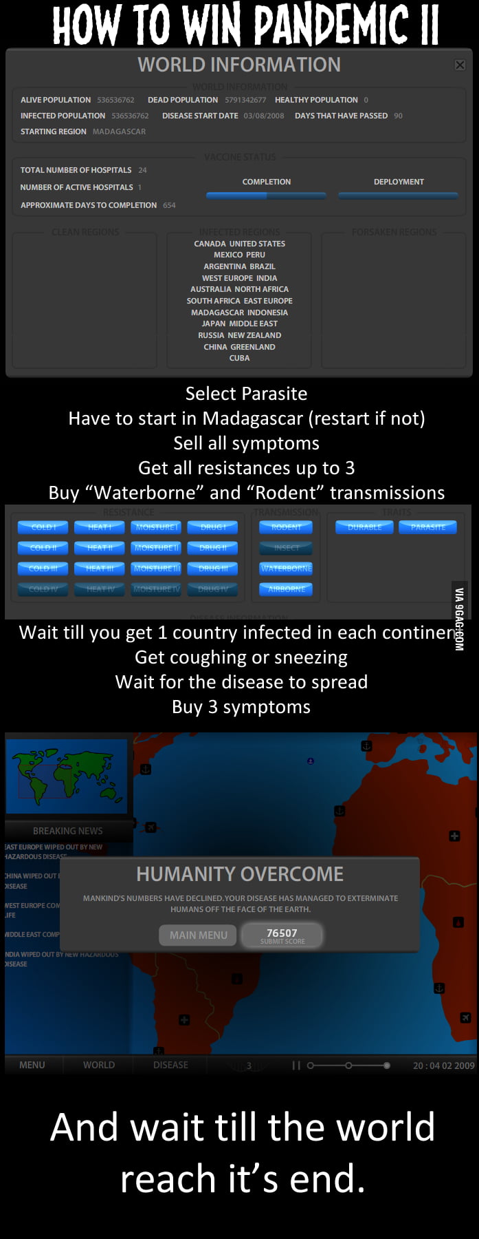 How to Win Pandemic II - 9GAG