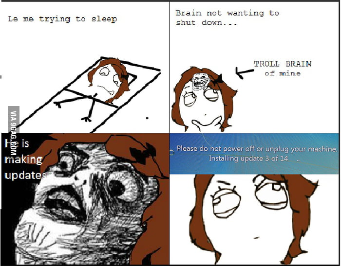 Troll brain - 9GAG