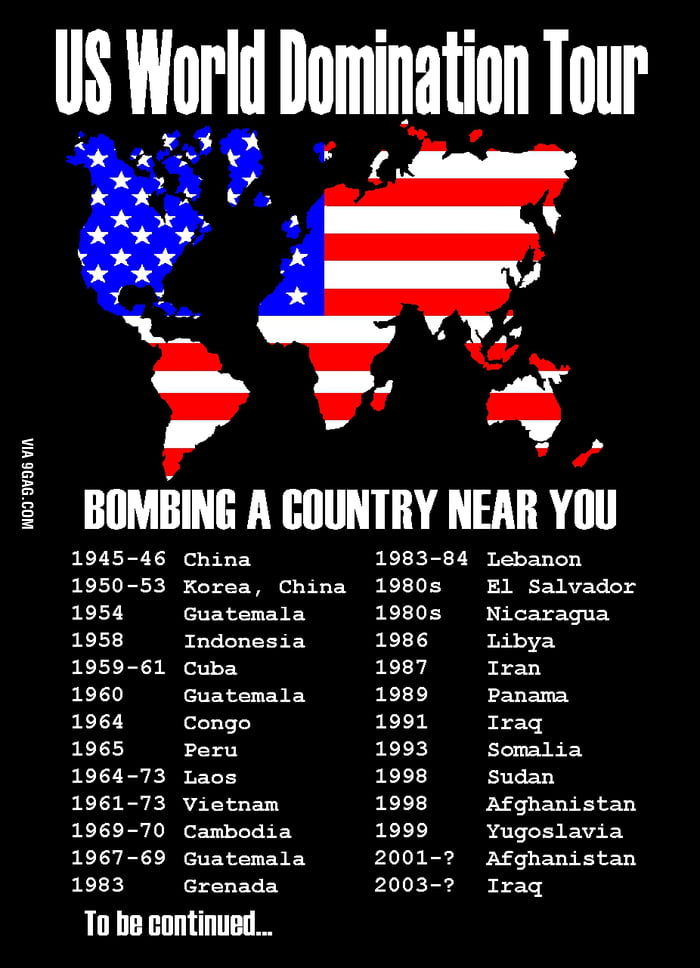 US world domination tour - 9GAG
