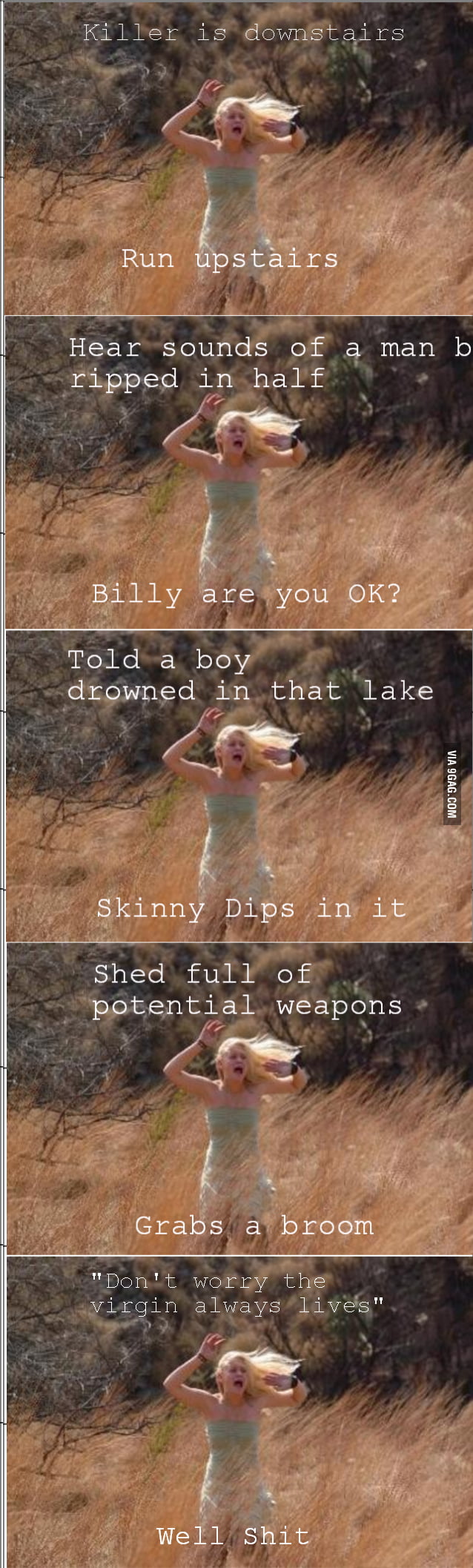 Typical Horror Victim - 9GAG