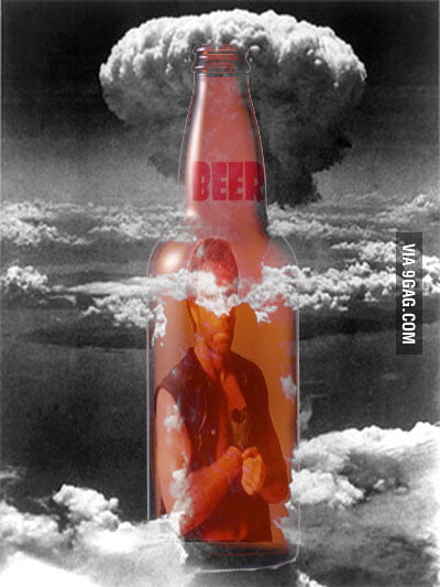 The beer for true men - 9GAG