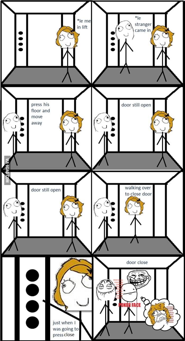Elevator troll - 9GAG