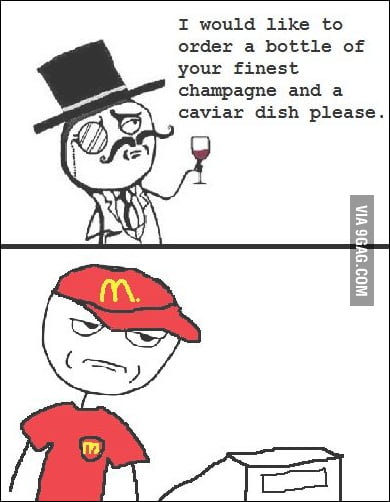 Ordering like a sir - 9GAG