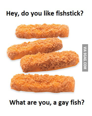 A gay fish? Get it? - 9GAG