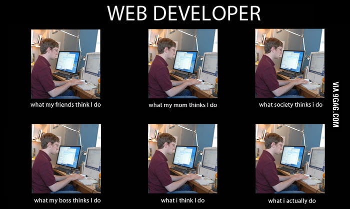 Web developer life - 9GAG