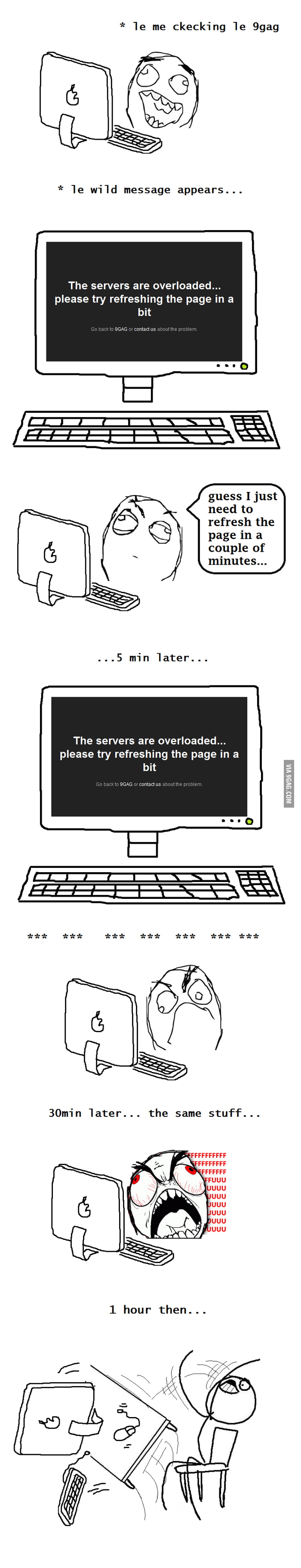 Server Overloaded - 9GAG