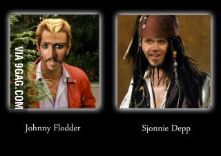 Johnny Flodder - Sjonnie Depp - 9GAG
