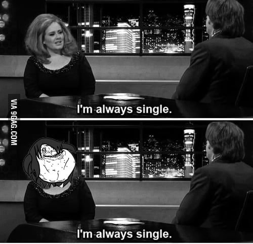 Forever alone lvl: ADELE - 9GAG