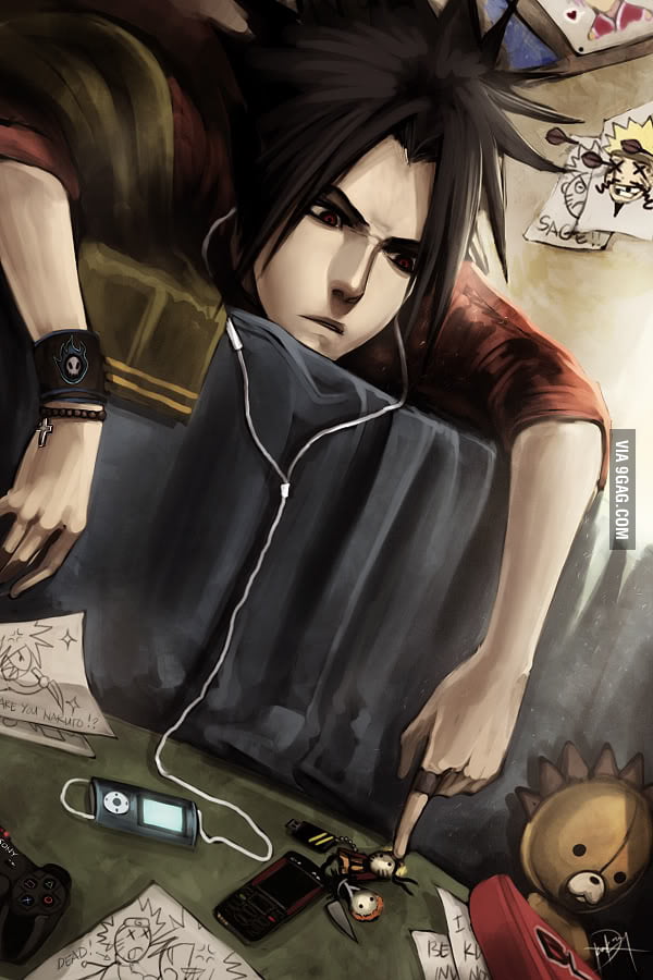 Bored Sasuke .. - 9GAG