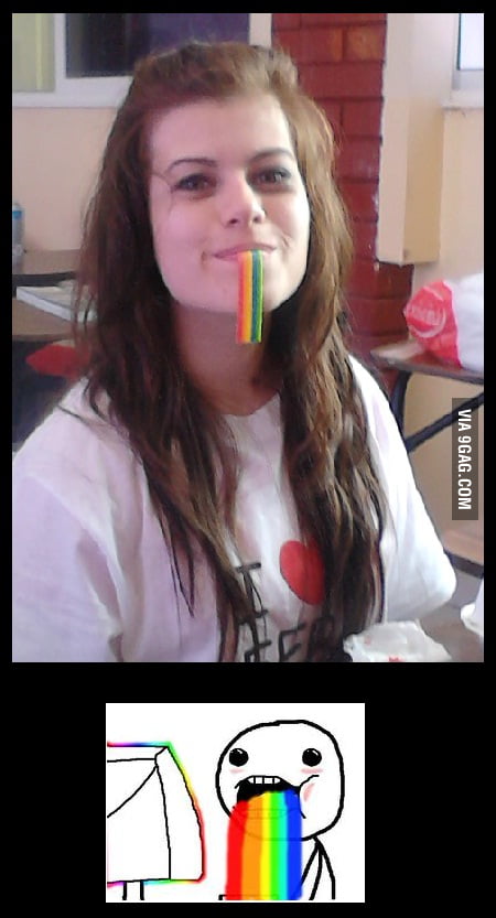 Puking Rainbows! - 9GAG