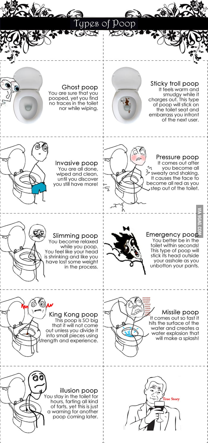 Types of Poop - 9GAG