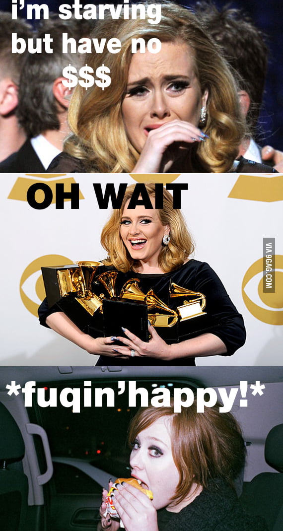 OH WAIT ADELE. - 9GAG