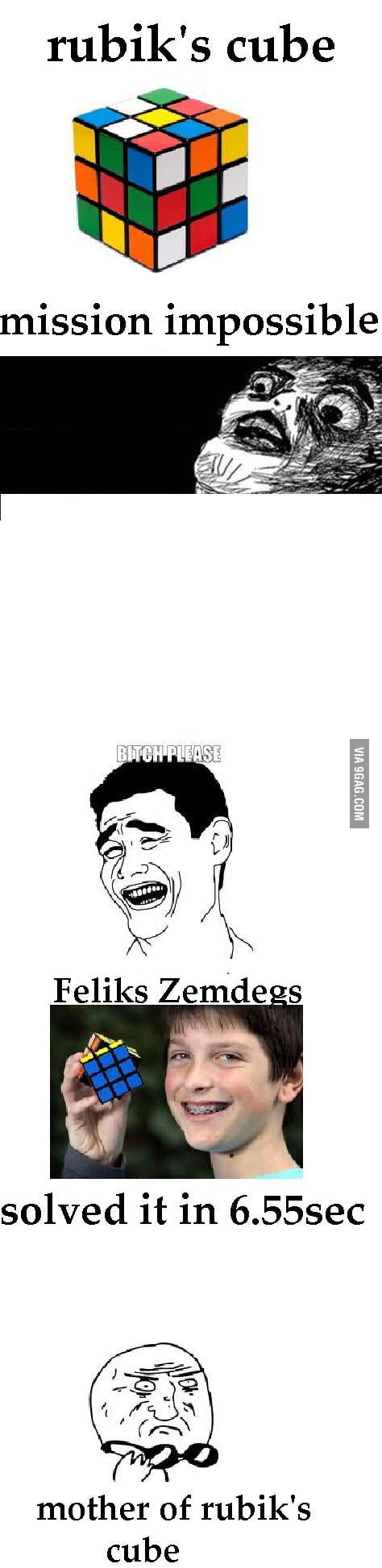 Feliks and his cube - 9GAG