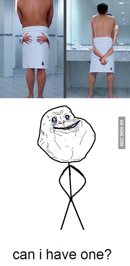 Forever alone level towel - 9GAG
