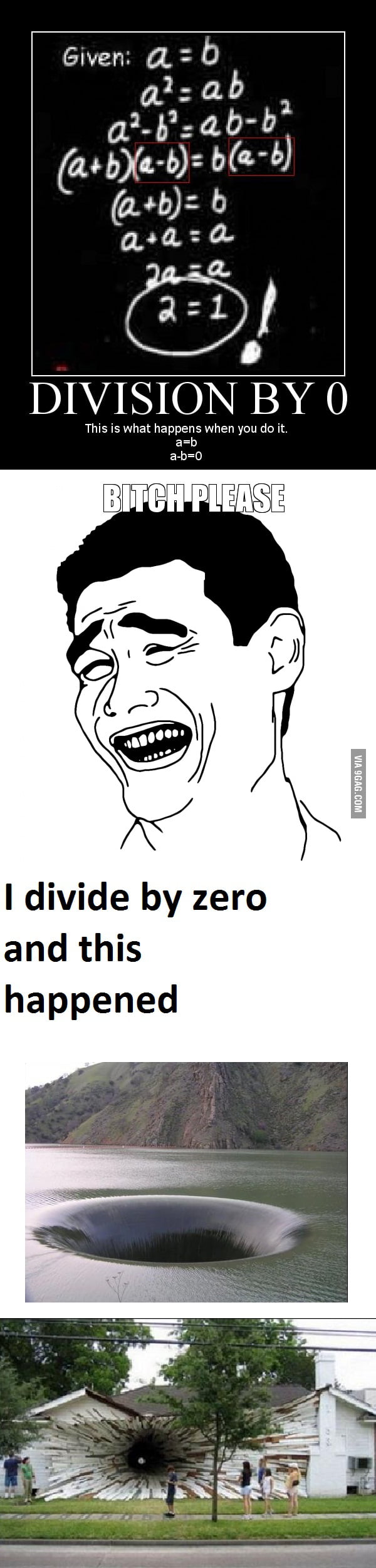 Never divide by zero - 9GAG