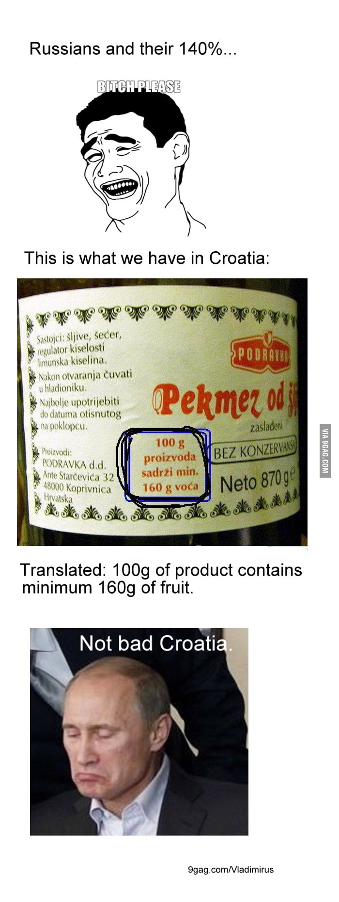 160%, u mad Russians? - 9GAG