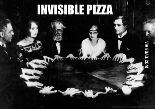 Invisible pizza - 9GAG
