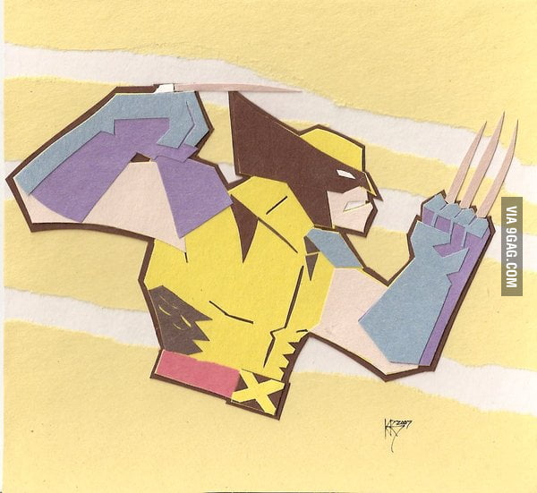 Paper Wolverine - 9GAG