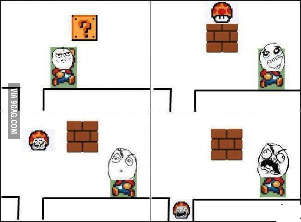 Troll mario game - 9GAG