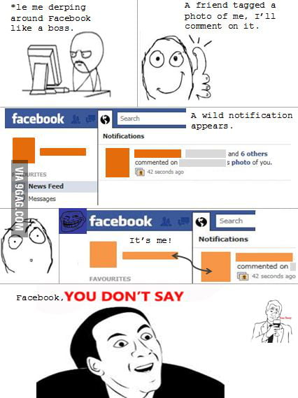 Facebook Notification Fail - 9GAG