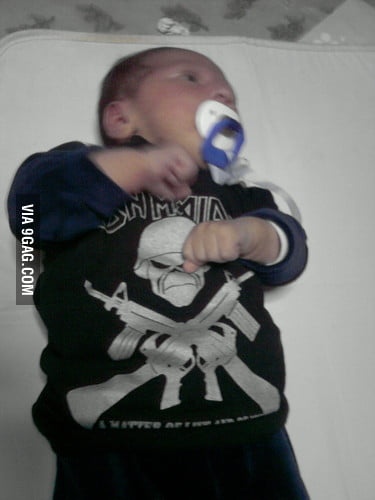 Metalhead baby - 9GAG