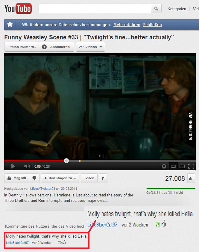 Molly vs. Bella - 9GAG
