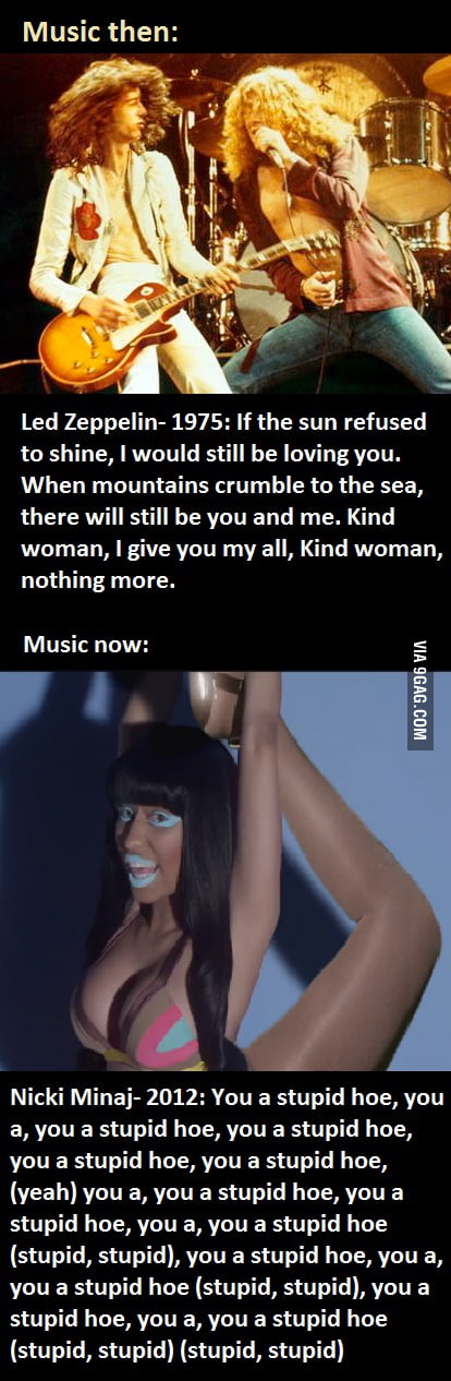 Devolution of music - 9GAG