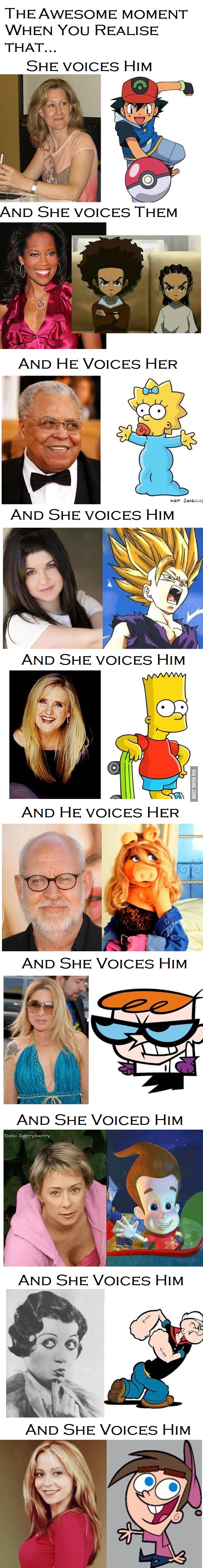 Opposite Sex Voice Actors - 9GAG