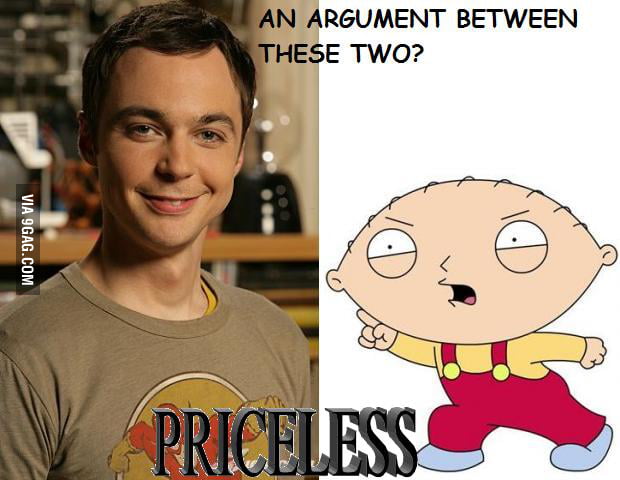 Sheldon vs Stewie - 9GAG