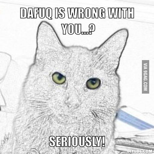 Dafuq Cat does not want you to live on this planet anymore - 9GAG