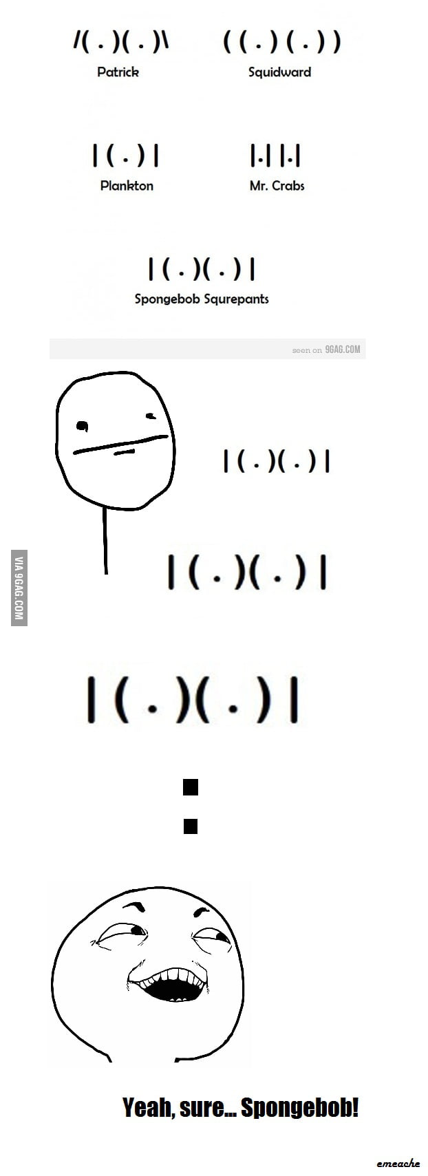 Spongebob and the ga... yeahh, sure... - 9GAG