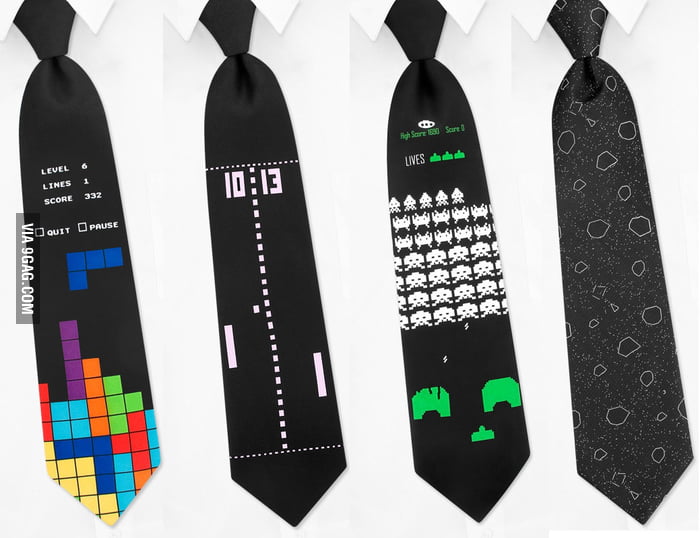 Retro Video Gaming Ties - 9GAG