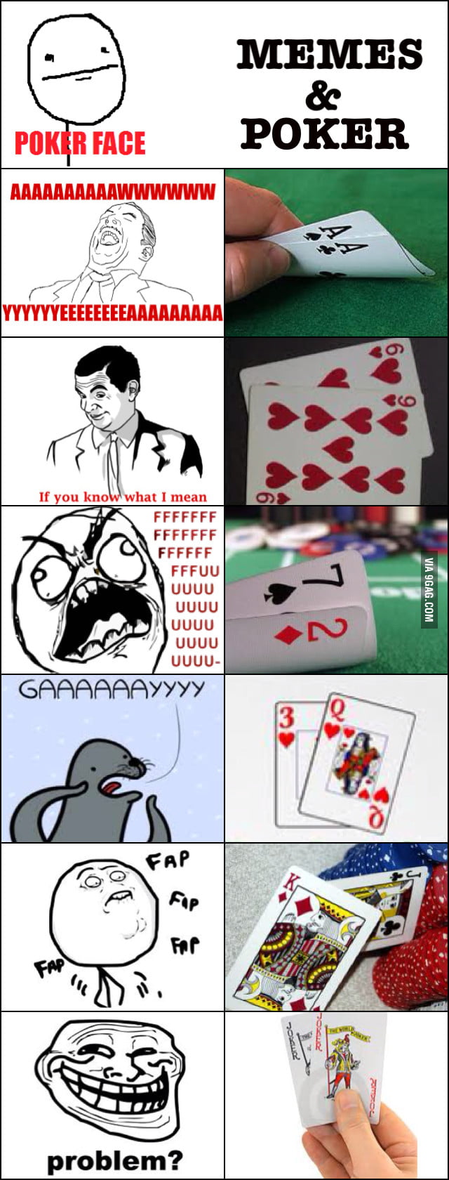Poker and memes - 9GAG