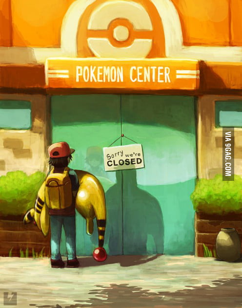 A injured pokemon...wait what...? - 9GAG
