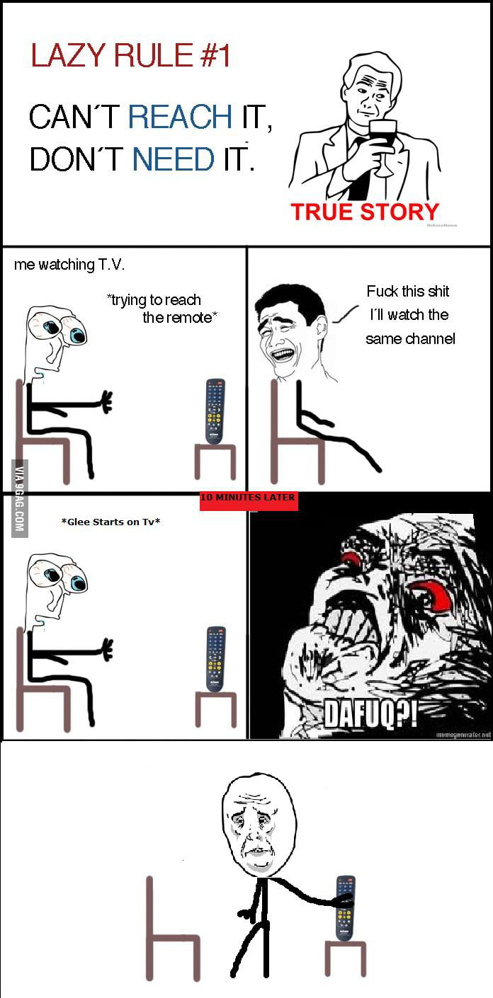 Lazy Rule #1....wait wah??? - 9GAG