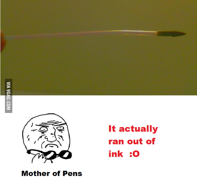 It ran out of INK!!! - 9GAG