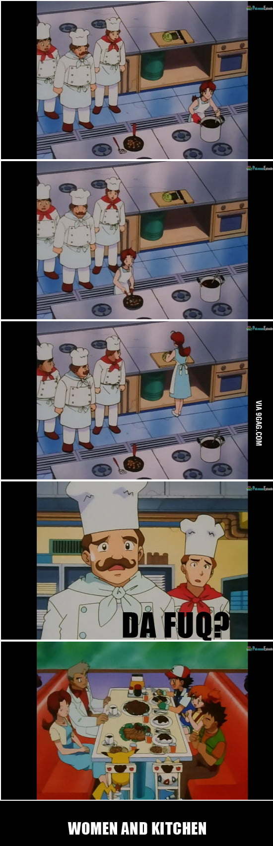 Pokemon lvl: Women and Kitchen - 9GAG