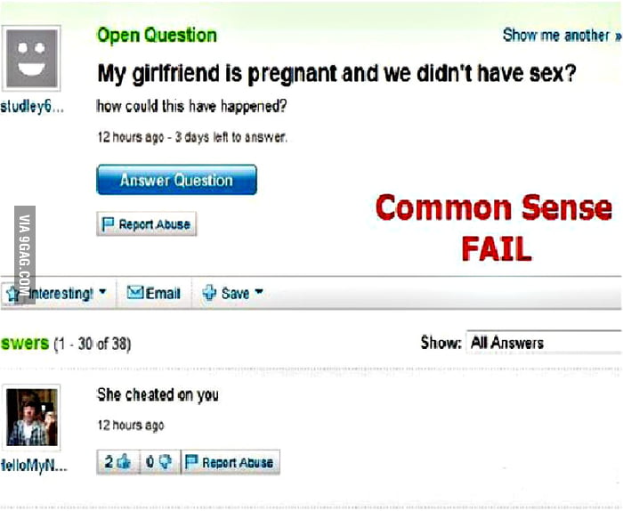 Common Sense FAIL - 9GAG