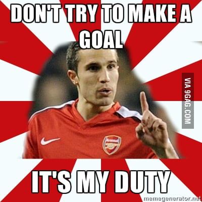 Just angry van persie.. - 9GAG