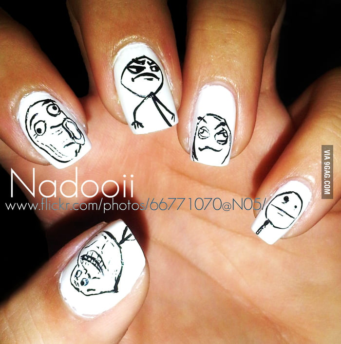 MeMe Nail Art - 9GAG