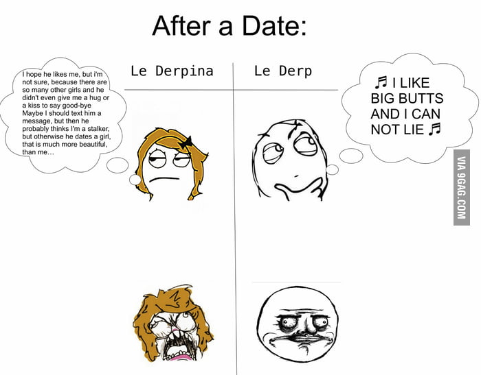 After a Date: Le Derp vs. Le Derpina - 9GAG