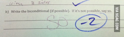 Exam answer like a boss - 9GAG