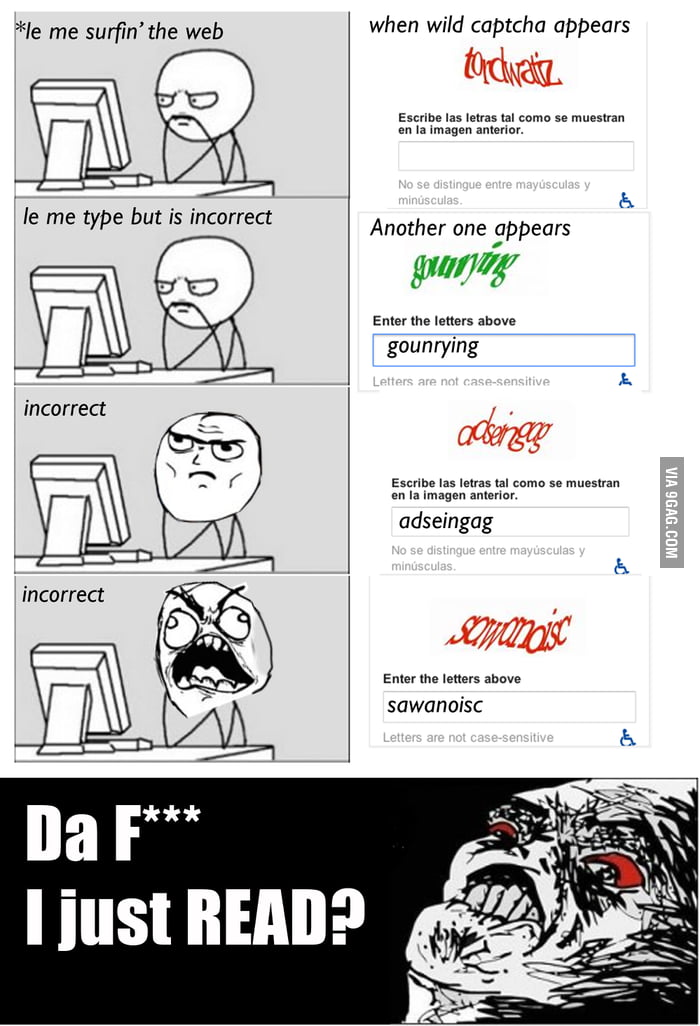 Impossible Captcha - 9GAG