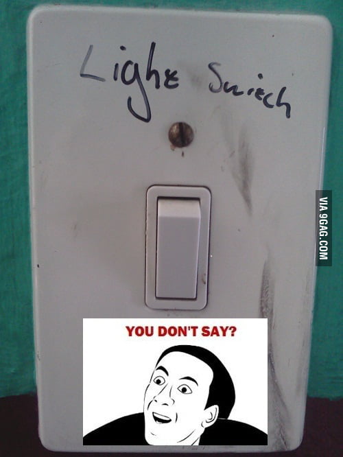 Epic light switch is epic - 9GAG