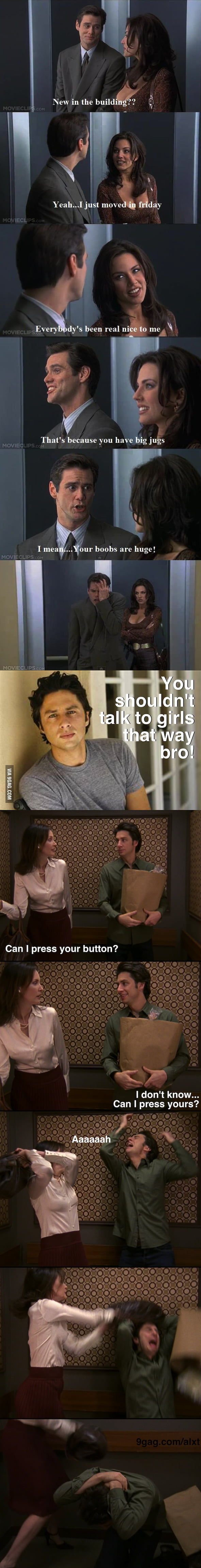 Elevator flirting - 9GAG