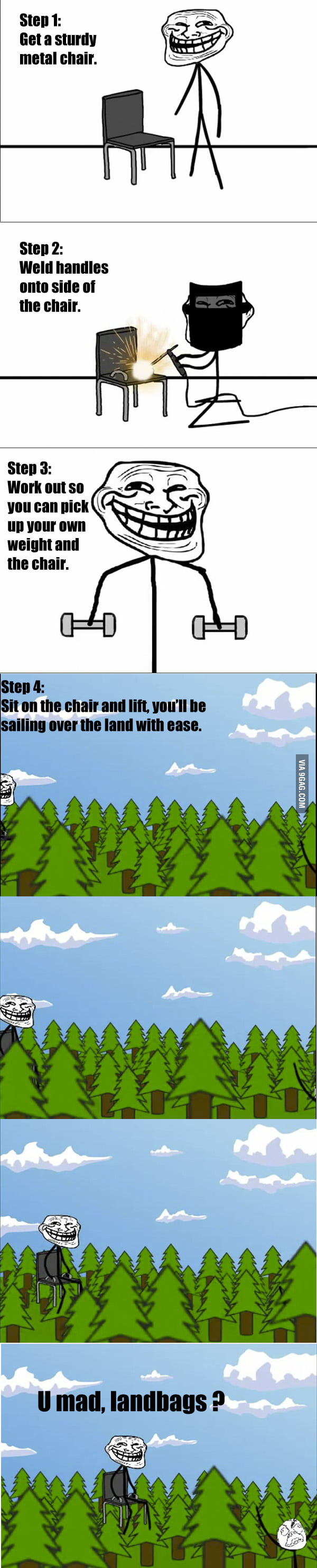 Troll Physics: Flying Machine - 9GAG