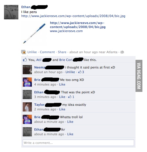 Trolling on Facebook - 9GAG