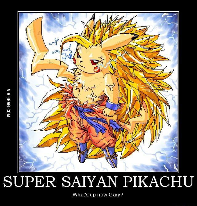 Super Saiyan pikachu - 9GAG